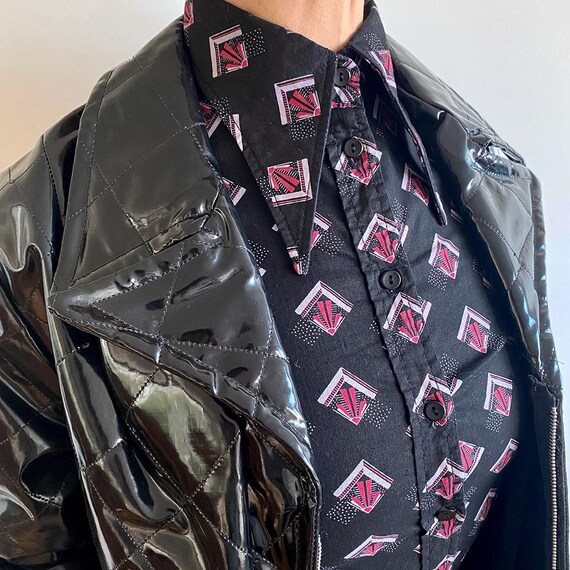 1970s Original John Craig Shirt with Dagger Collar / … - Gem