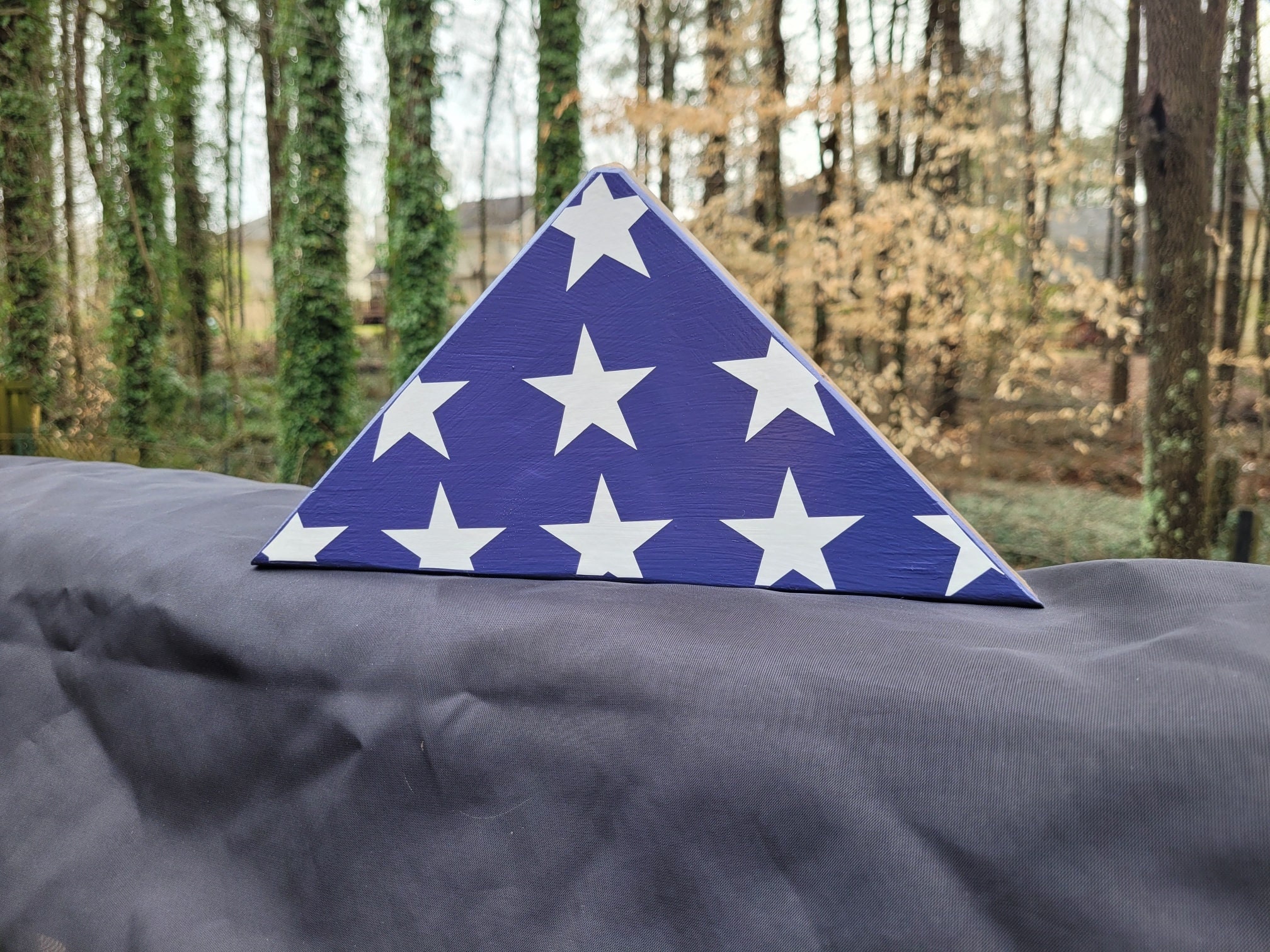 Wooden Folded Memorial Flag - Etsy