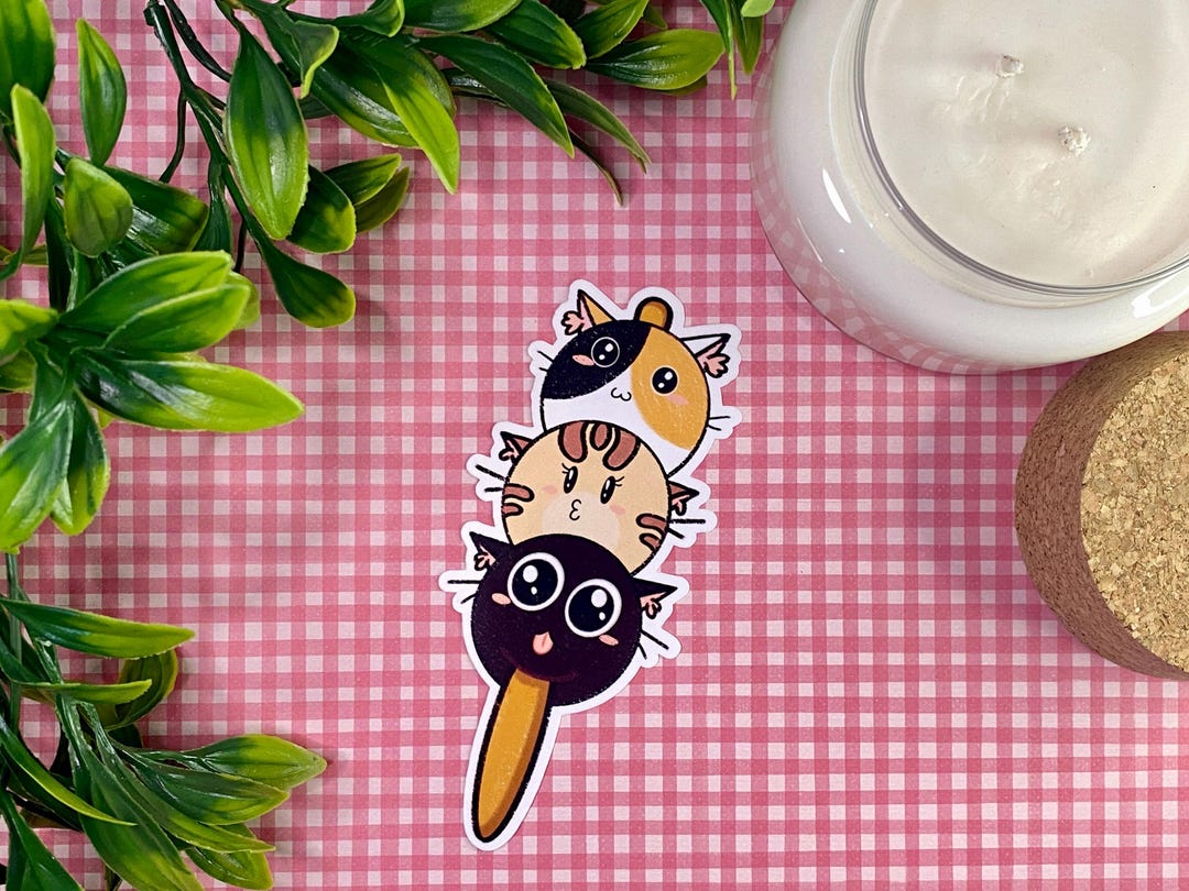 Laminated Dango Cats Sticker: Kawaii Japanese-inspired Design - Etsy