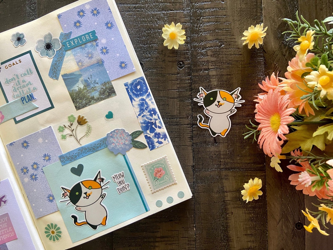 Kawaii Calico Cat Sticker Yuumi-umi Sticker for Cat Lovers Perfect for ...