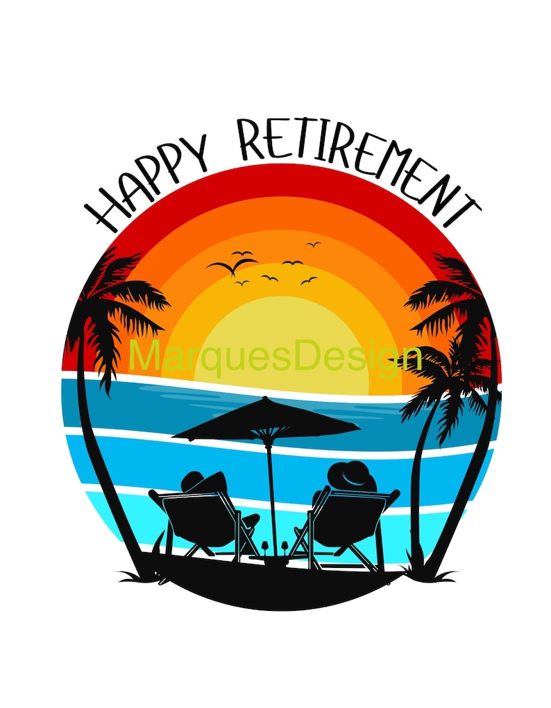 Happy Retirement PNG Digital File - Etsy
