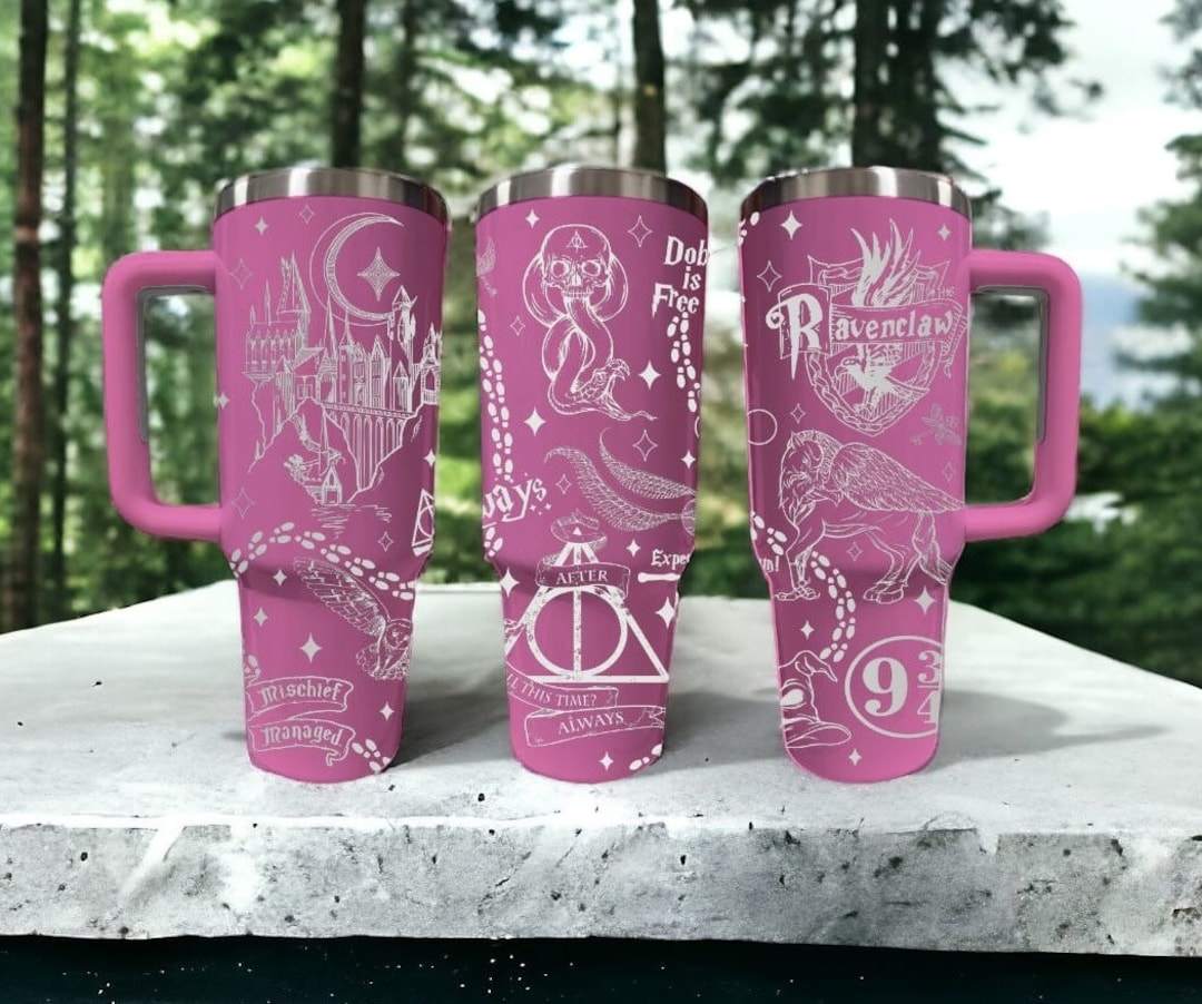 40 Oz Tumbler With 360 Laser Engraving Harry Potter - Etsy