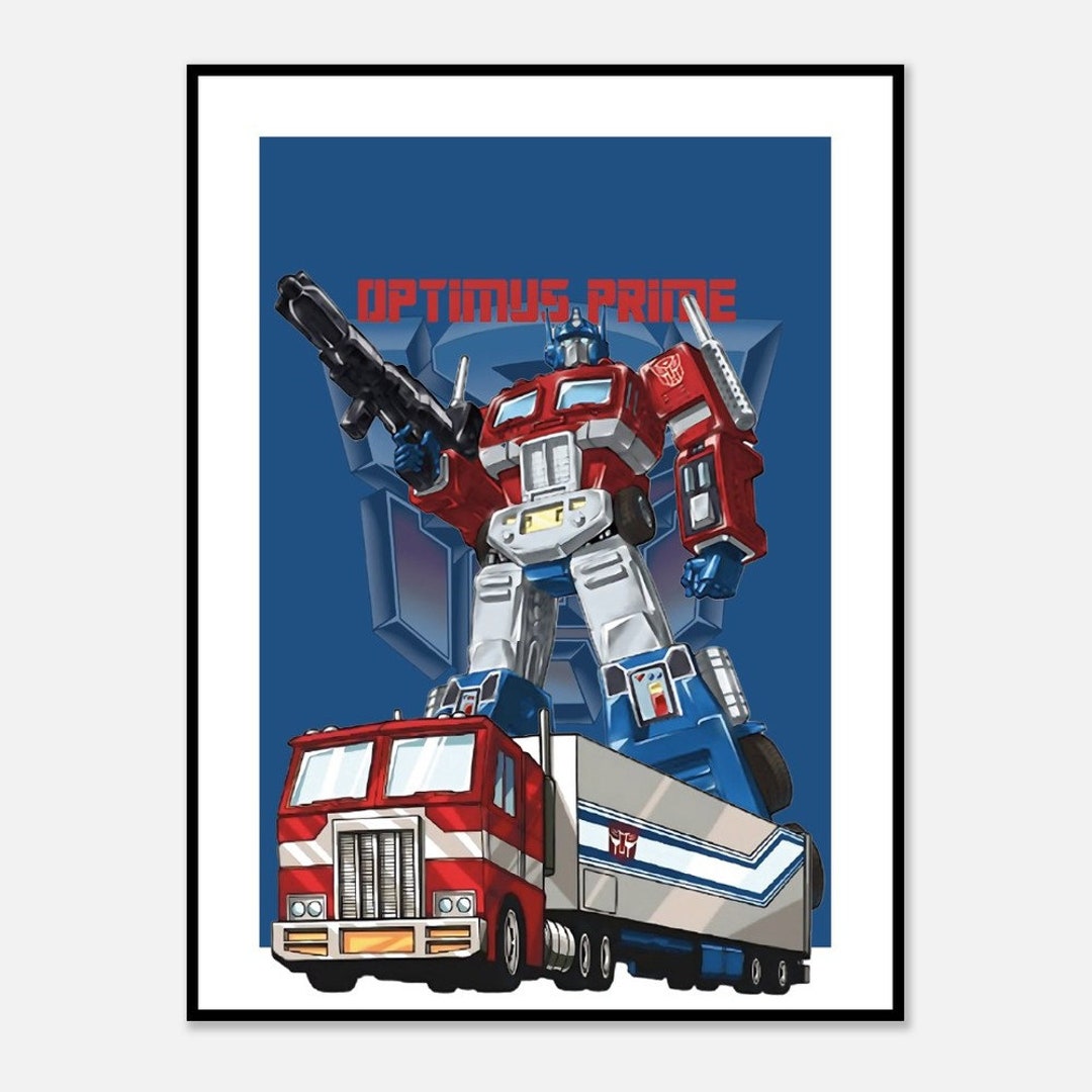 Transformers Poster Optimus Prime Poster, Transformers Wall Art, Geek ...