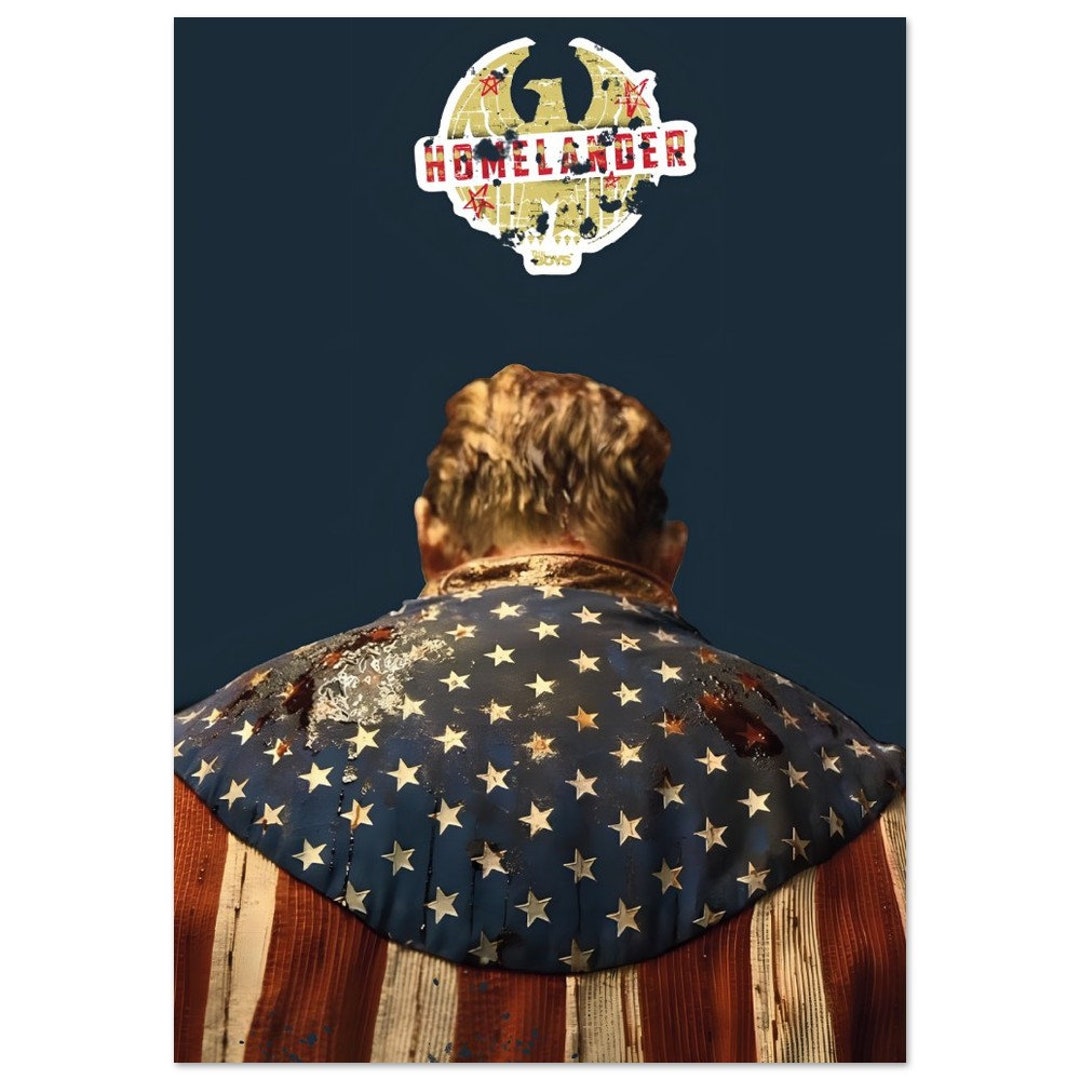 Homelander Poster the Boys Wall Art, Homelander Art, Geek Gift, Gift ...