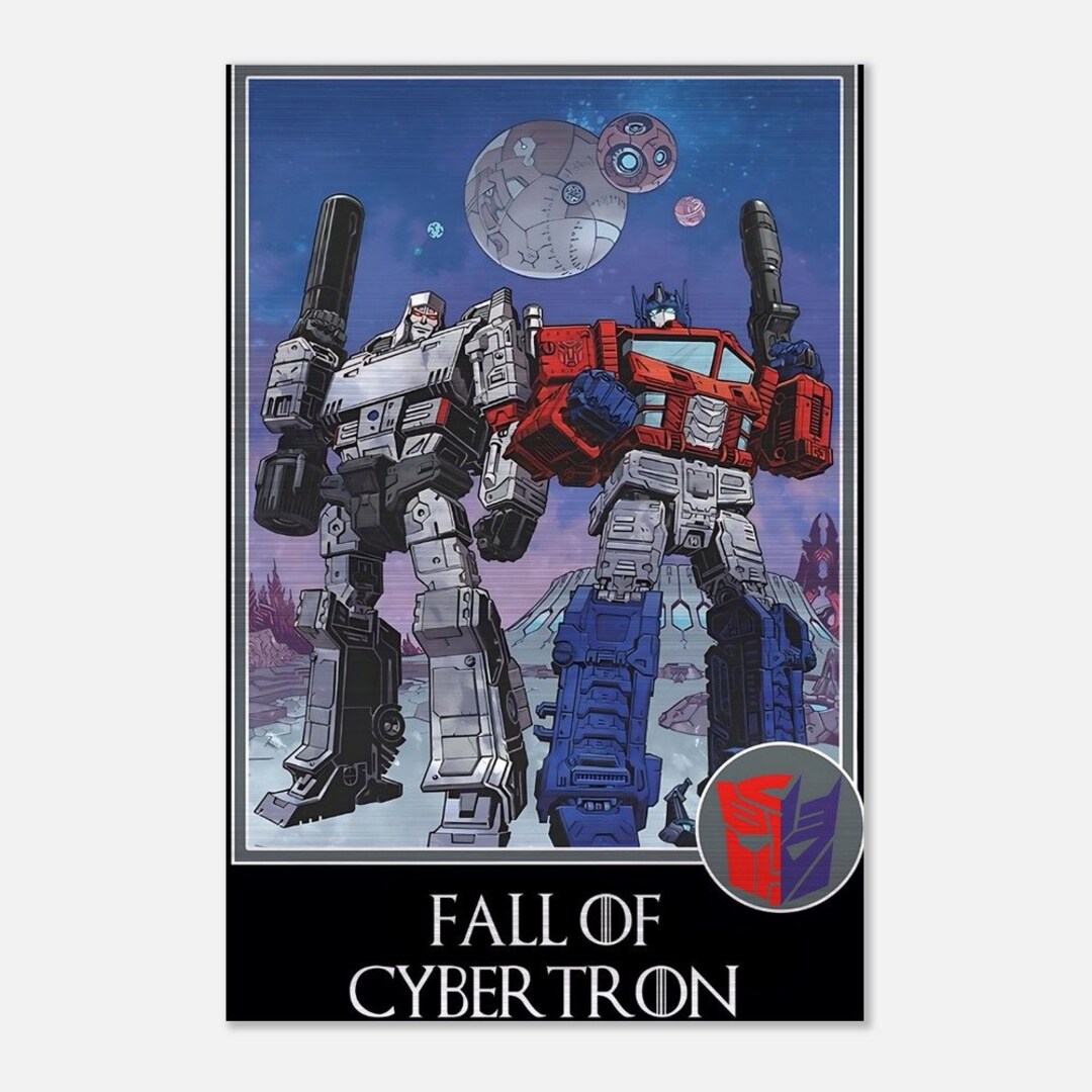 Transformers Wall Decor TV Show Poster, Transformers Poster 1984 ...