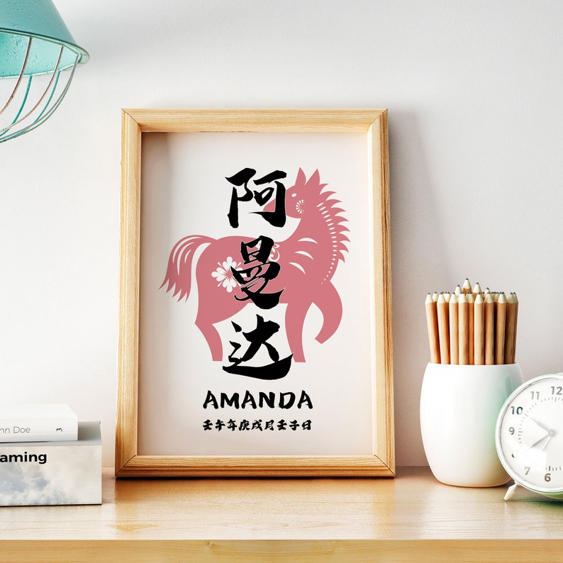 Custom Chinese Name, Name Sign, Design Personalized Chinese Style Name ...