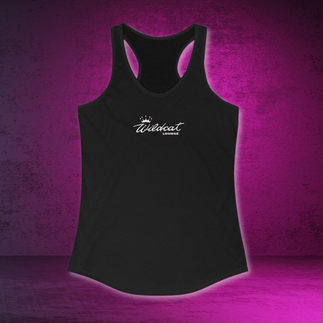 Women's Wildcat White Logo on Black Racerback Tank - Etsy