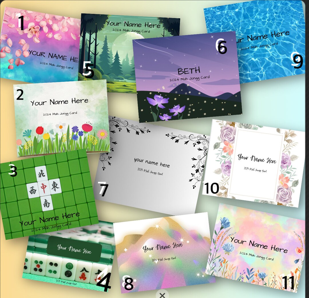 Custom Color Mah Jongg Card Sticker - the Ultimate Fashion Accessory ...