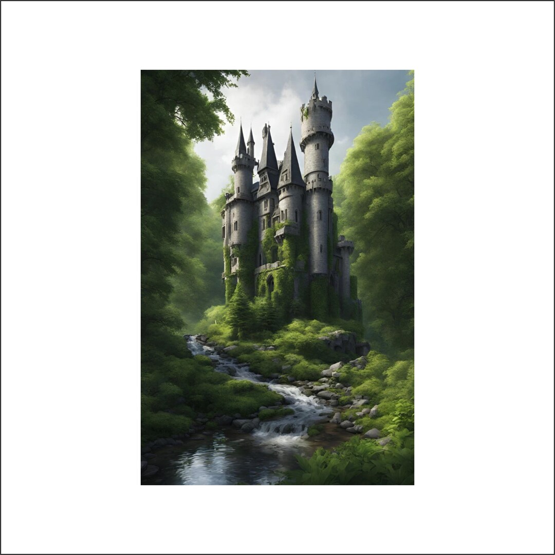 Gothic Castles Art Print Wall Decor Art Digital Wall Decor Multiple ...