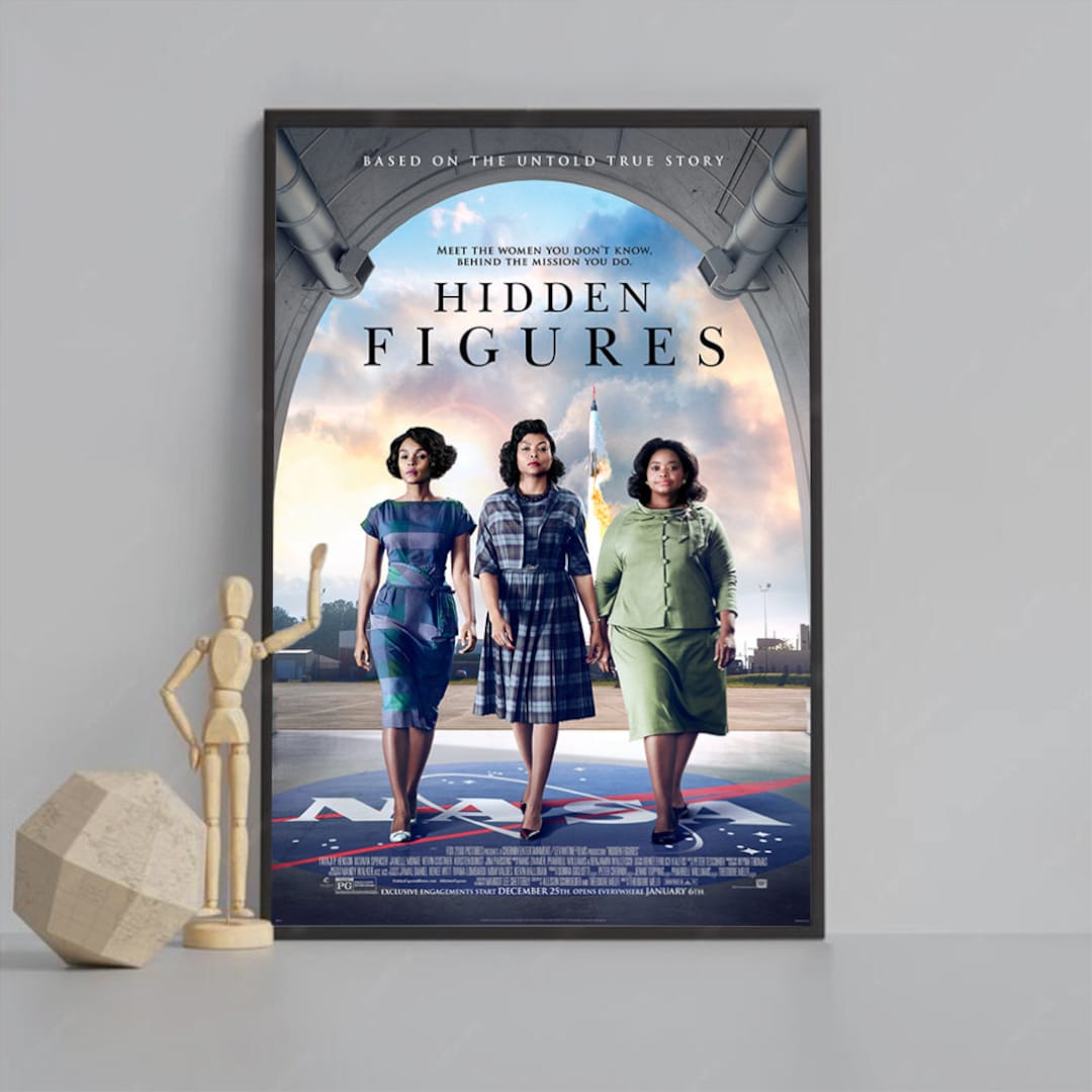 Hidden Figures Poster Movie Poster Minimalist Aesthetic Poster Wall Art ...