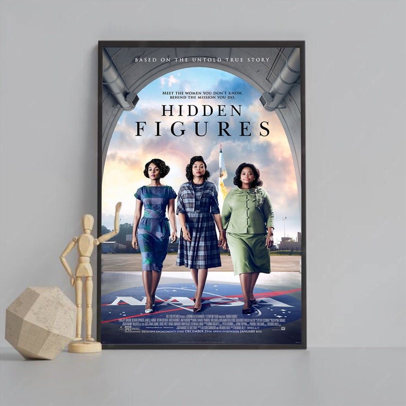 Hidden Figures Poster Movie Poster Minimalist Aesthetic Poster Wall Art ...