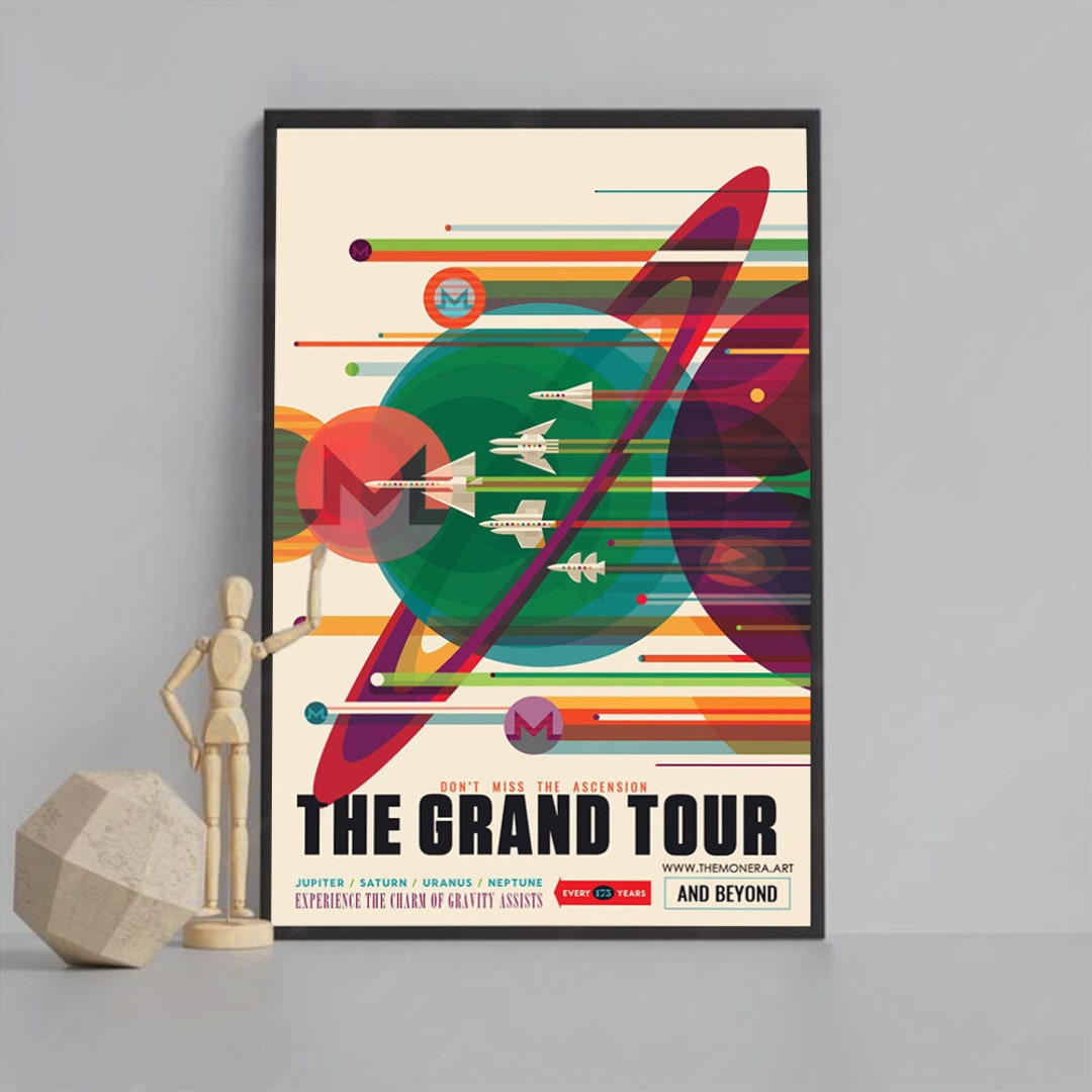 NASA Space Poster the Grand Tour Poster Minimalist Aesthetic Poster ...