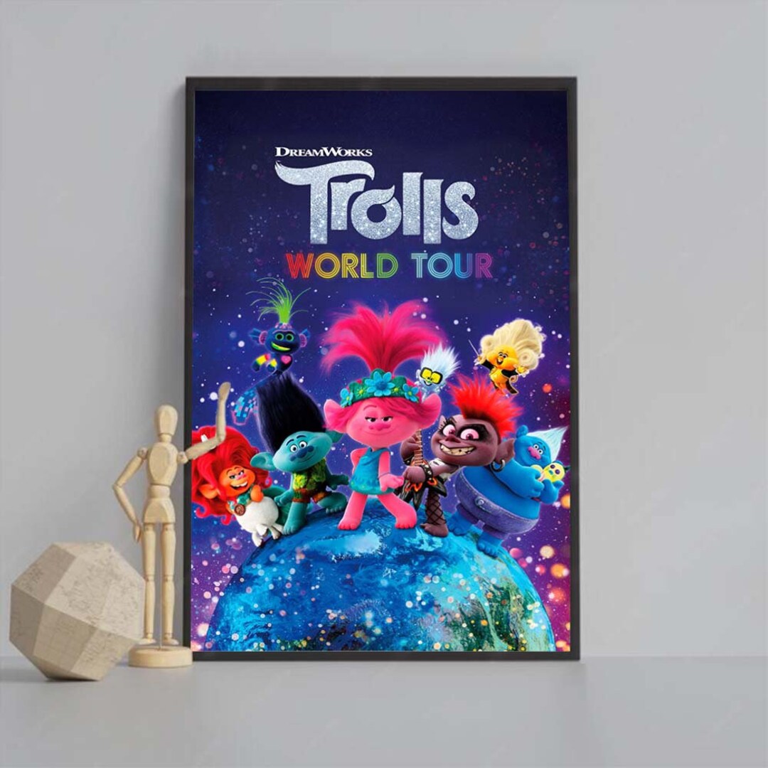 Trolls World Tour Poster Movie Poster Minimalist Aesthetic Poster Wall ...