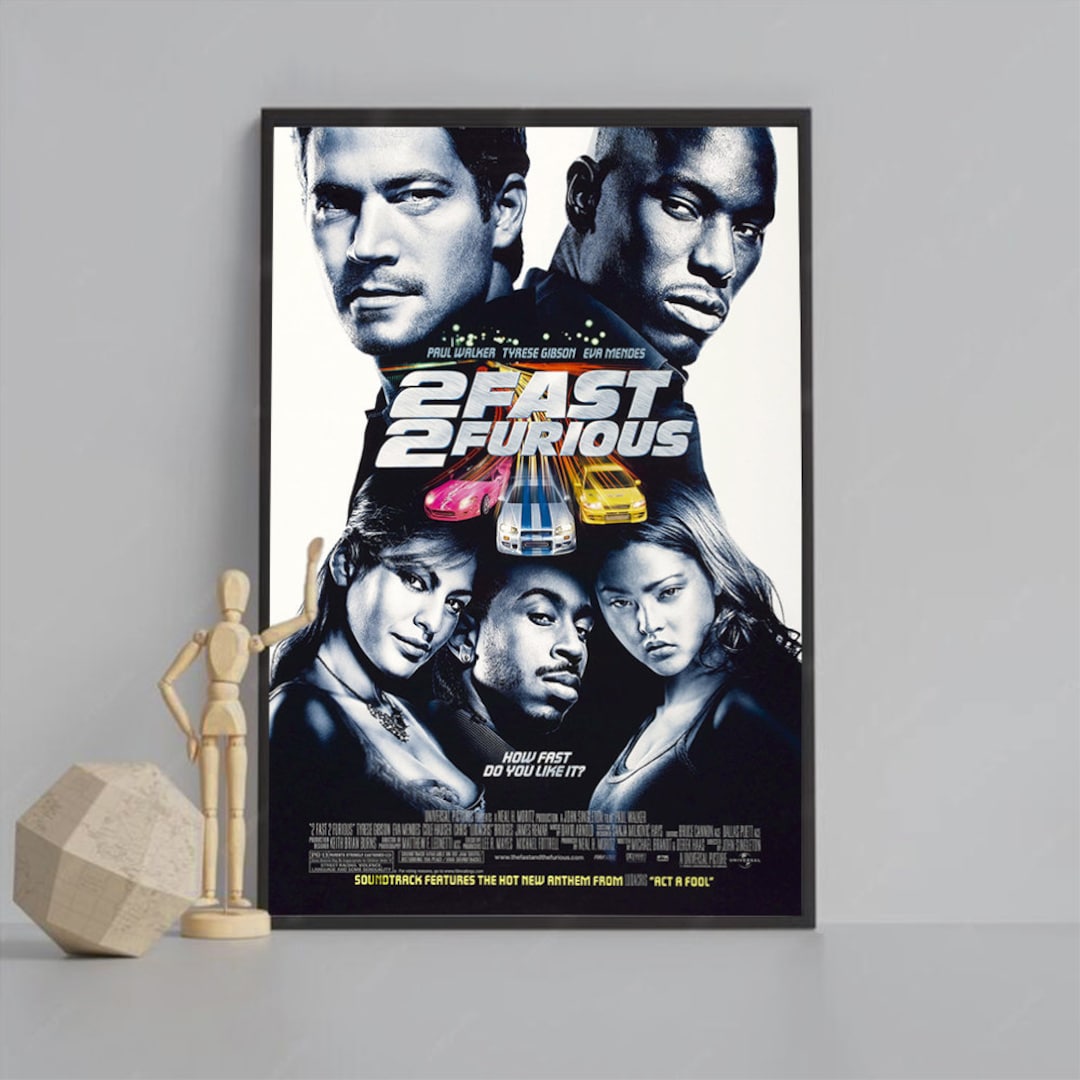 2 Fast 2 Furious Poster Movie Poster Minimalist Aesthetic Poster Wall ...