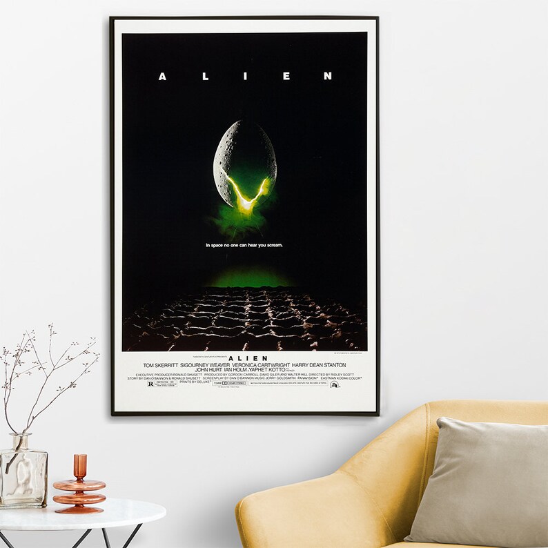 Alien 1979 Poster Movie Poster Minimalist Aesthetic Poster Wall Art ...