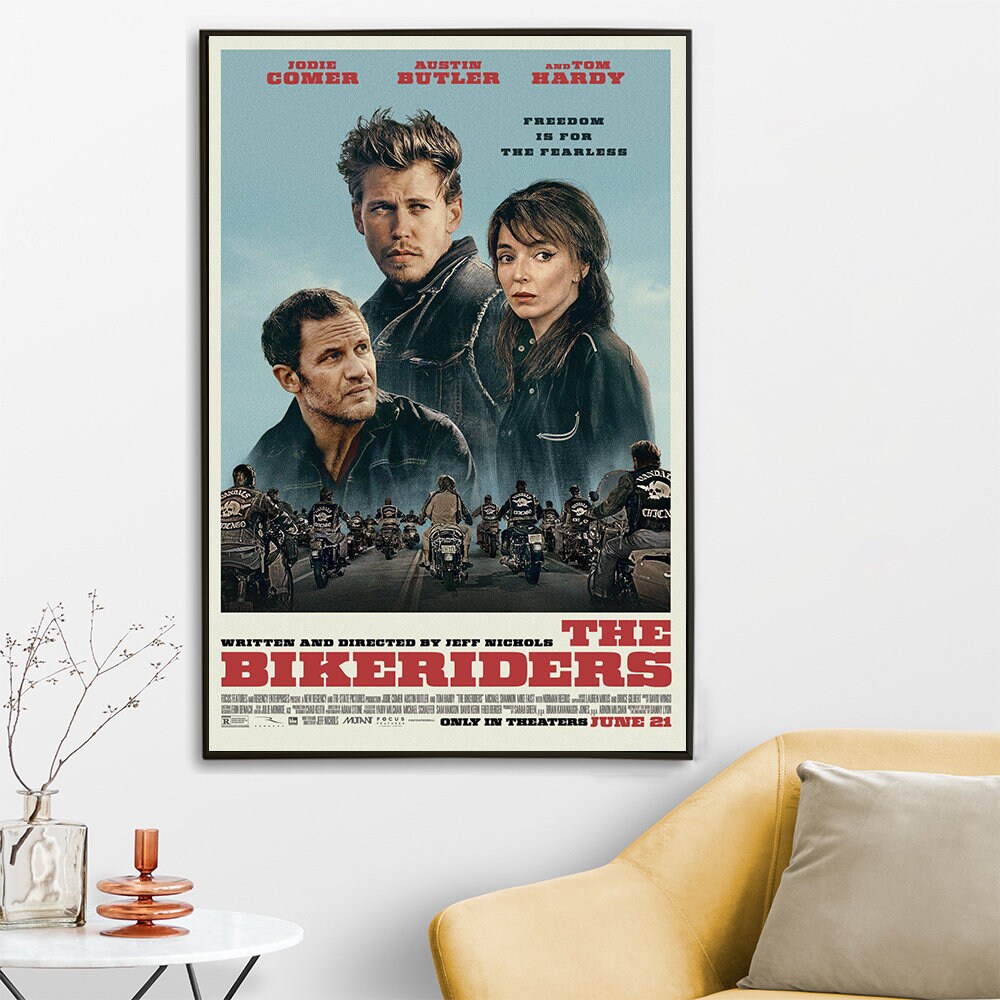 The Bikeriders 2024 Poster Movie Poster Minimalist Aesthetic Poster ...