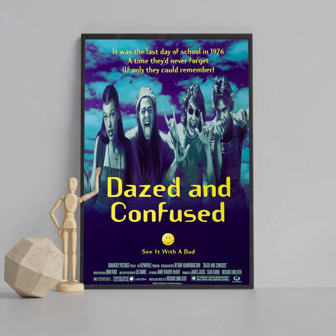 Dazed and Confused Poster Movie Poster Minimalist Aesthetic Poster Wall ...