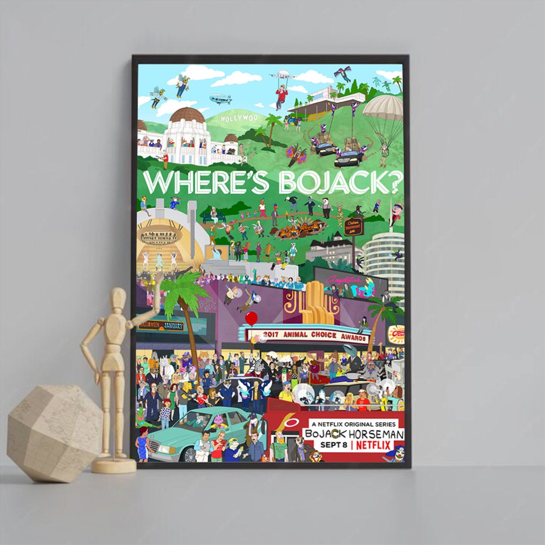 Bojack Horseman Poster Movie Poster Minimalist Aesthetic Poster Wall ...