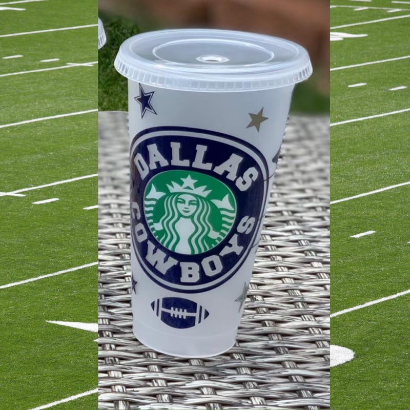 Dallas Cowboys Cup With Lid - Etsy