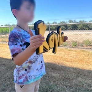 POKEMON Pikachu Inspired Font Name 3D Personalized Name Board Door ...