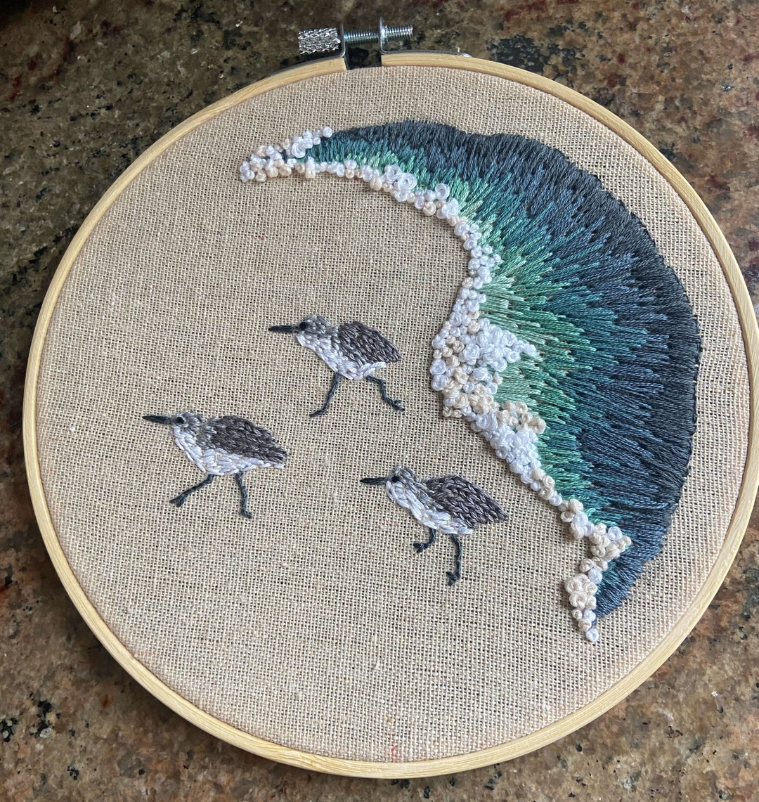 Sand Piper Embroidery Pattern PDF - Etsy