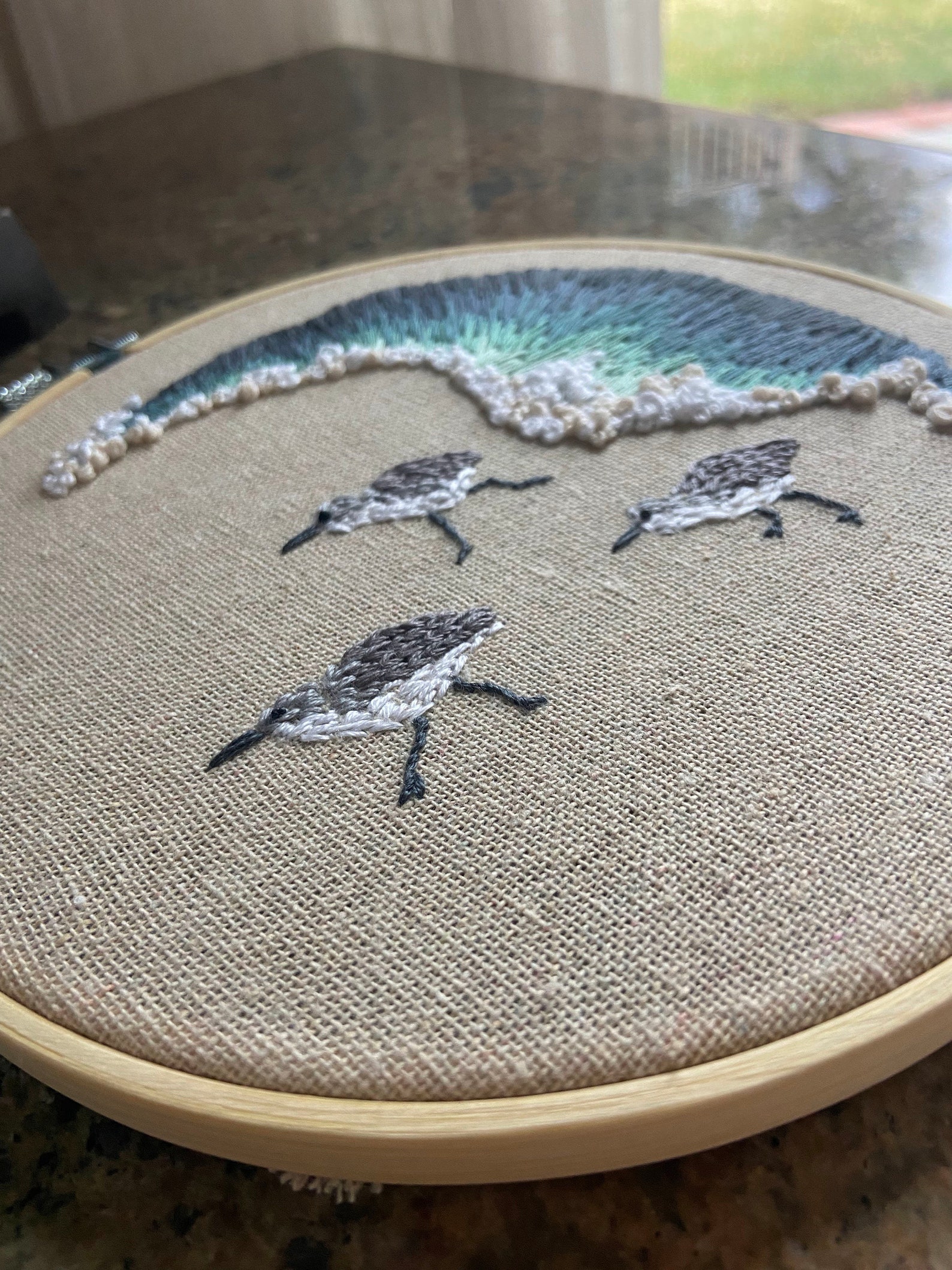 Sand Piper Embroidery Pattern PDF - Etsy