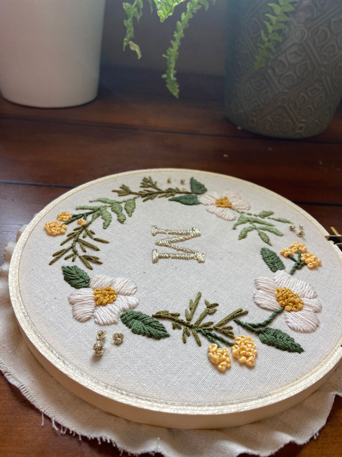 Initials Hand Embroidery Pattern - Etsy
