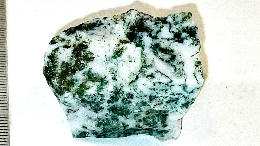 Tree Agate Raw Mineral Specimen - 38g Healing Crystal for Inner Peace ...