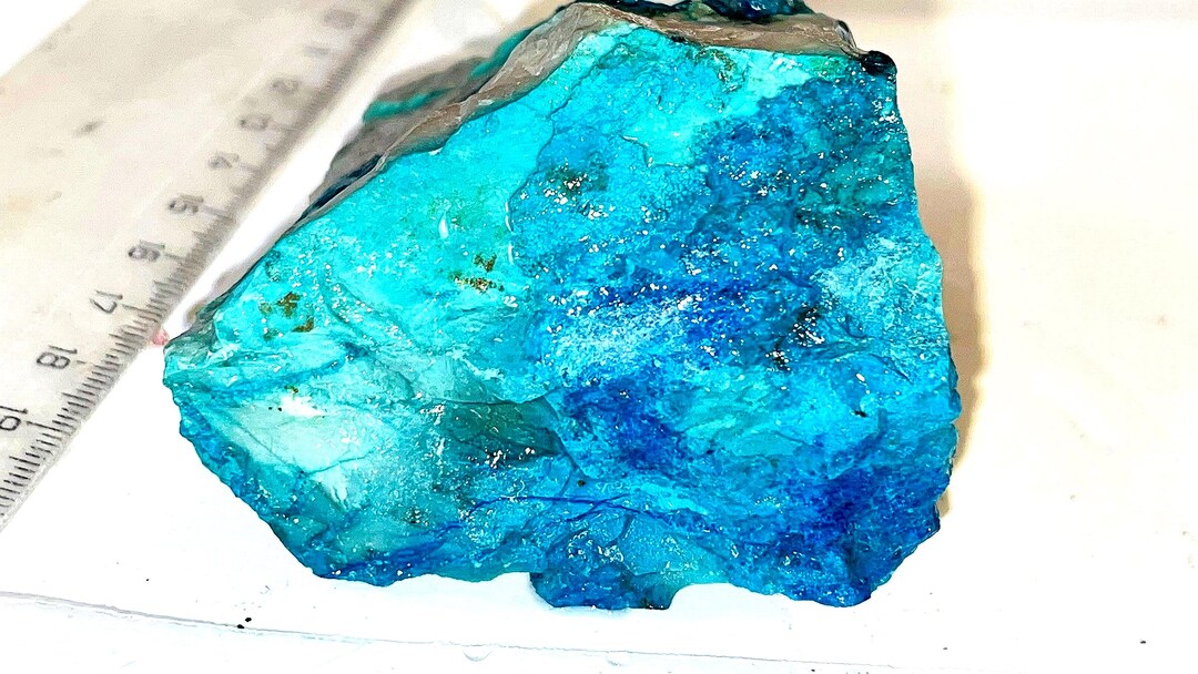 Shattuckite Rough Stone - 220g Healing Crystal for Energy, Meditation ...
