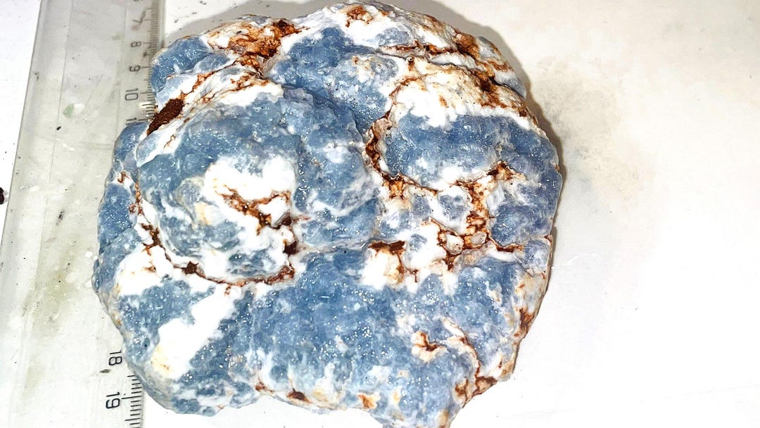 Anhydrit /angelit Rare Quality Large Specimen 527g-metaphysical Rock ...