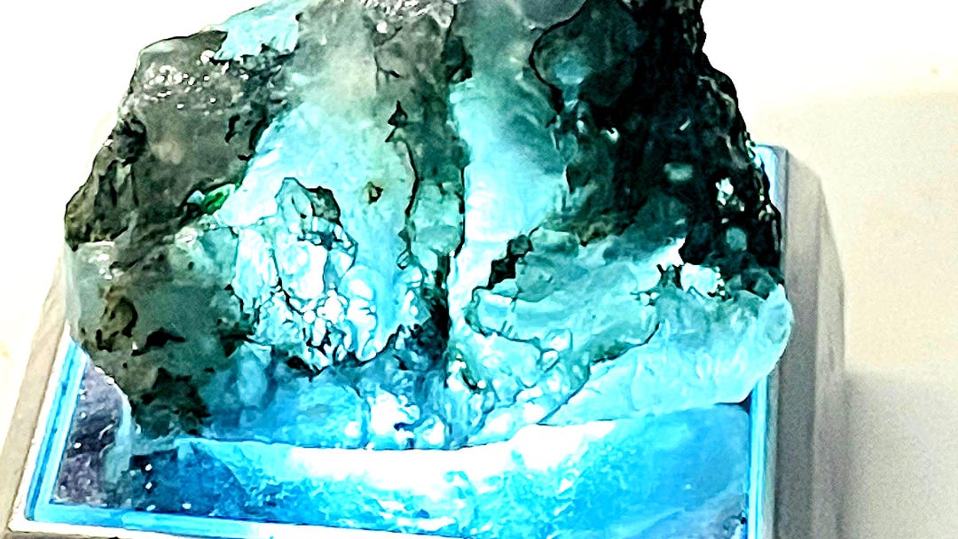 Moss Agate Partly Tranlucent Specimen - Natural Healing Crystals, 56g ...