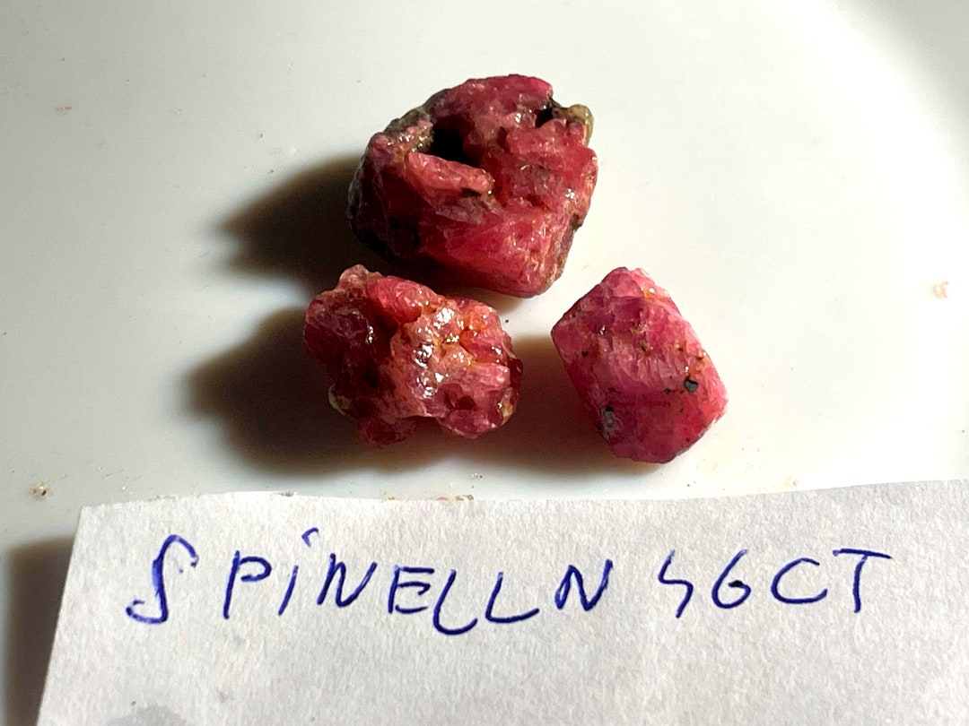 Spinel Red Rough Gemstones 46ct - High Quality Stones for Jewelry ...