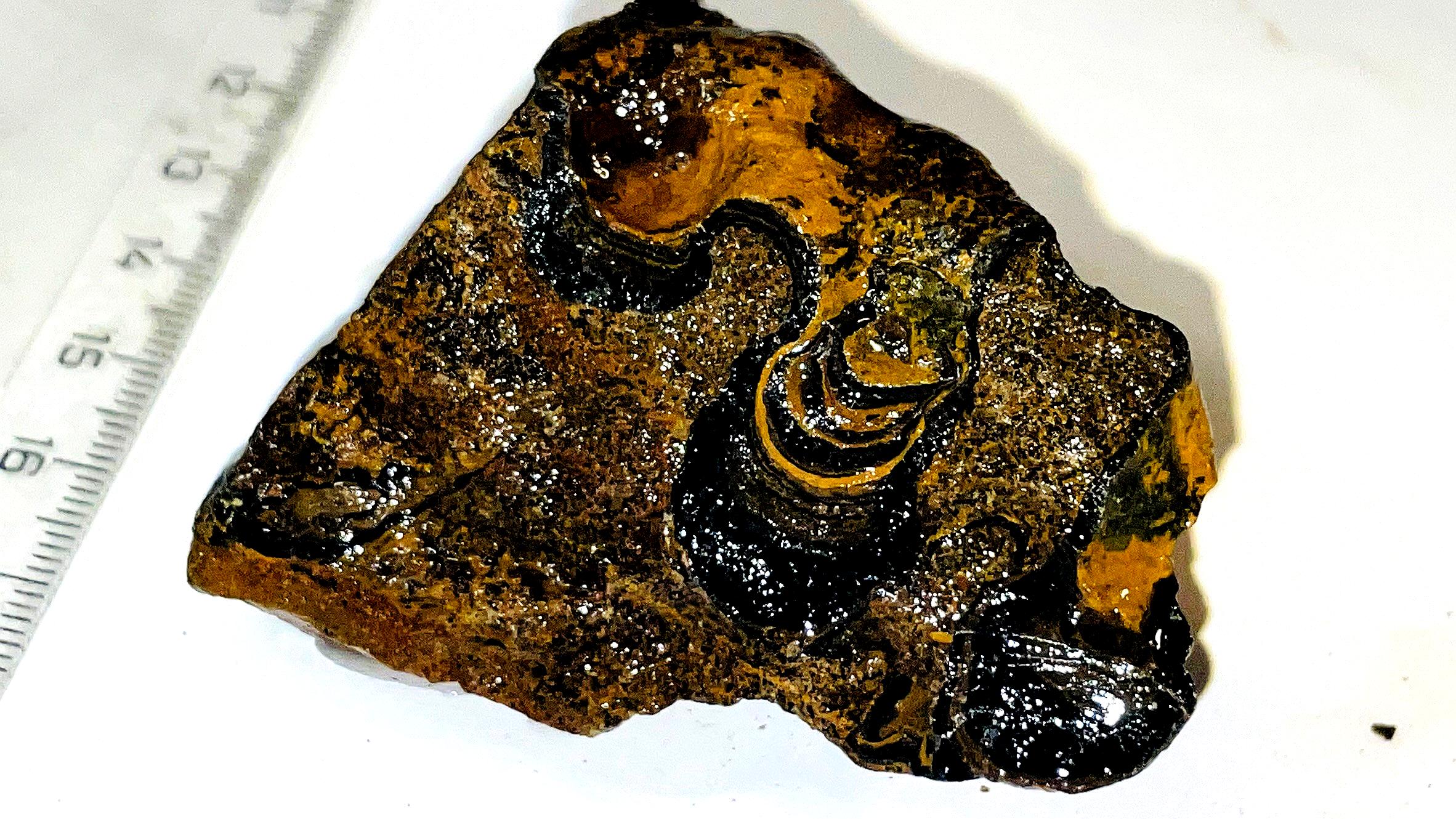 Stromatolite Rough Mineral With Nice Brown Black Colors 87g , Amazing ...