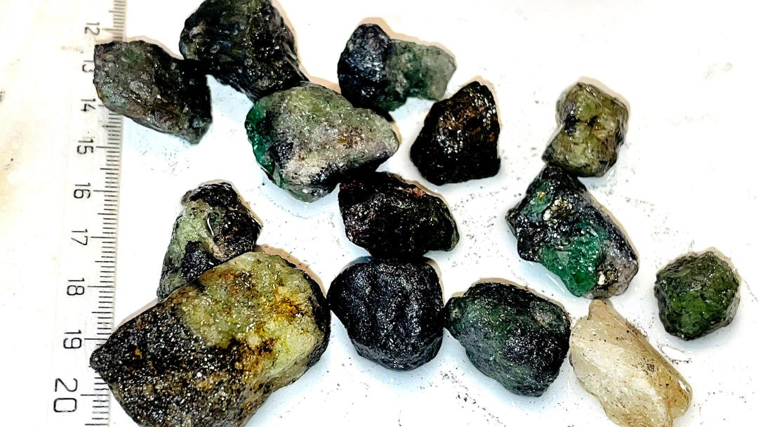 Green Grossular Garnet - Tsavorite With Gold Silver Color Pyrite ...