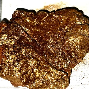 Dark Gold Hydronium Jarosite Specimen - 72g Healing Mineral From Greece ...
