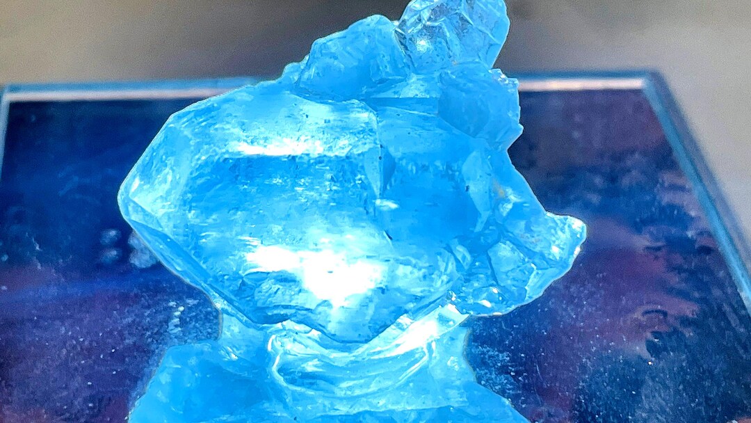 Celestine Rough Light Blue Transparent Crystal 65ct- Raw Gemstone, Gem ...
