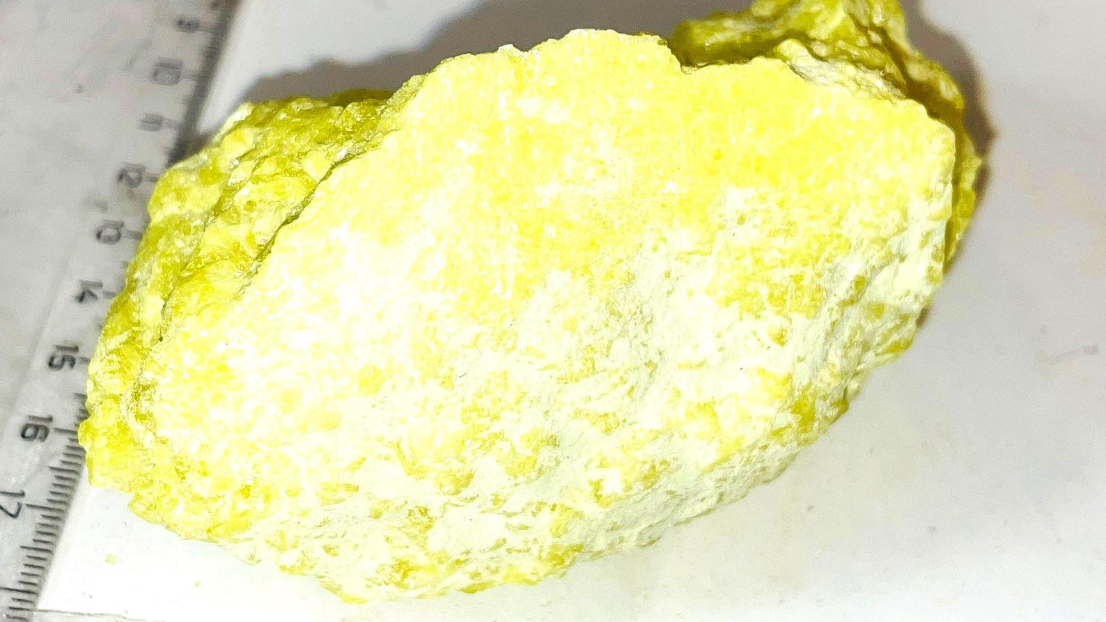 Sulfur Native Crystal , Yellow Color Mineral - 300g- Amazing Rough ...