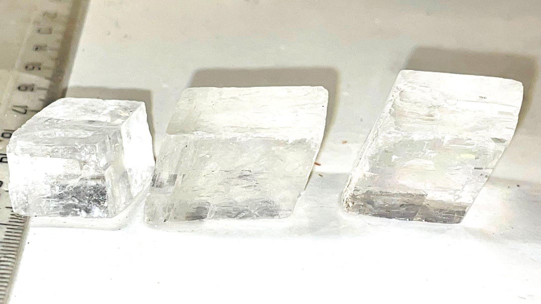 Optical Calcite (iceland Spar) Rough Transparent Crystal 205ct- Raw ...