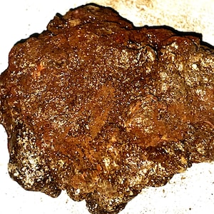 Dark Gold Hydronium Jarosite Specimen - 72g Healing Mineral From Greece ...