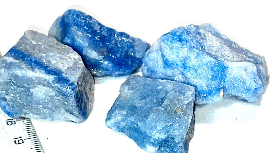 Blue Quartz Metaphysical Specimens - Natural Healing Crystals, 82g Blue ...