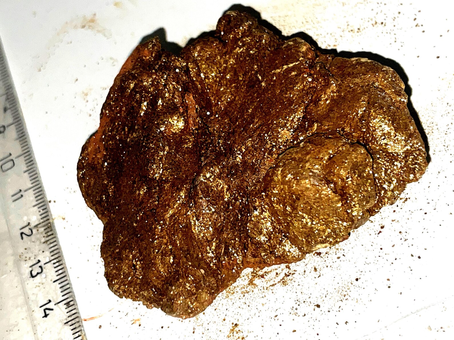 Dark Gold Hydronium Jarosite Specimen - 72g Healing Mineral From Greece ...