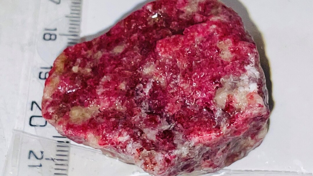 Spinel in Matrix Rough Crystal - Rare - With Intense Red Color 38gram ...