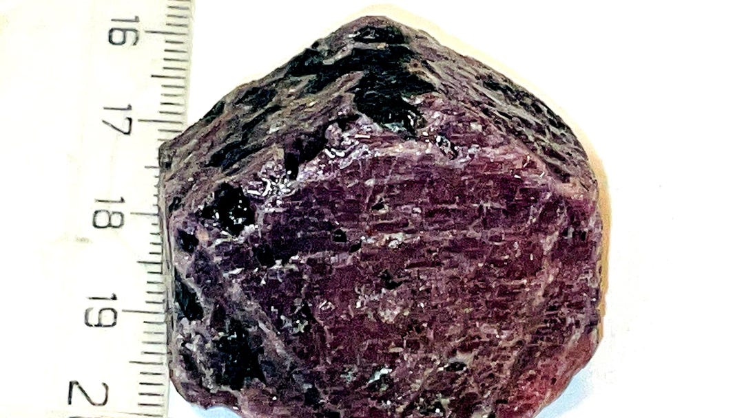 Large Ruby Rough Specimen-rare Big Piece 60g Hexa Form for Jewelry ...