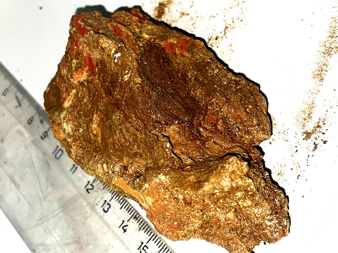 Dark Gold Hydronium Jarosite Specimen- 134g -nice Quality Stone From ...