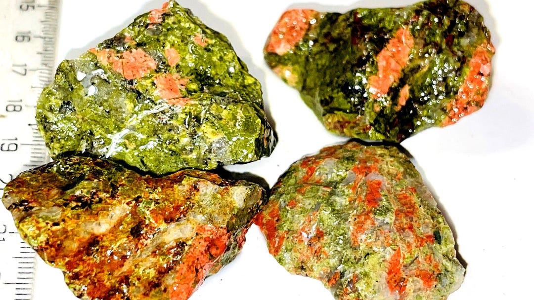 Unakite Specimen With Pink Green Colors- 76g Premium Quality Mineral ...