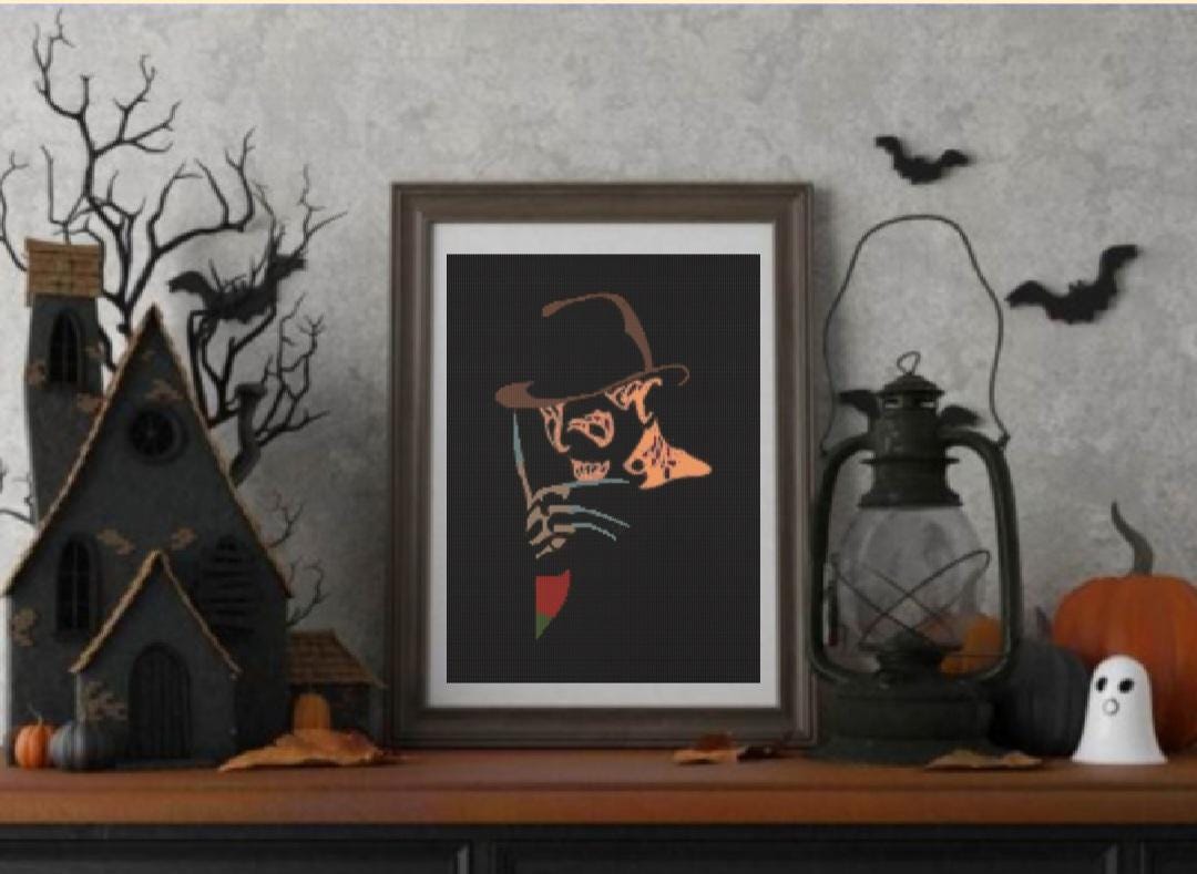 Freddy Krueger Cross Stitch Pattern - Etsy