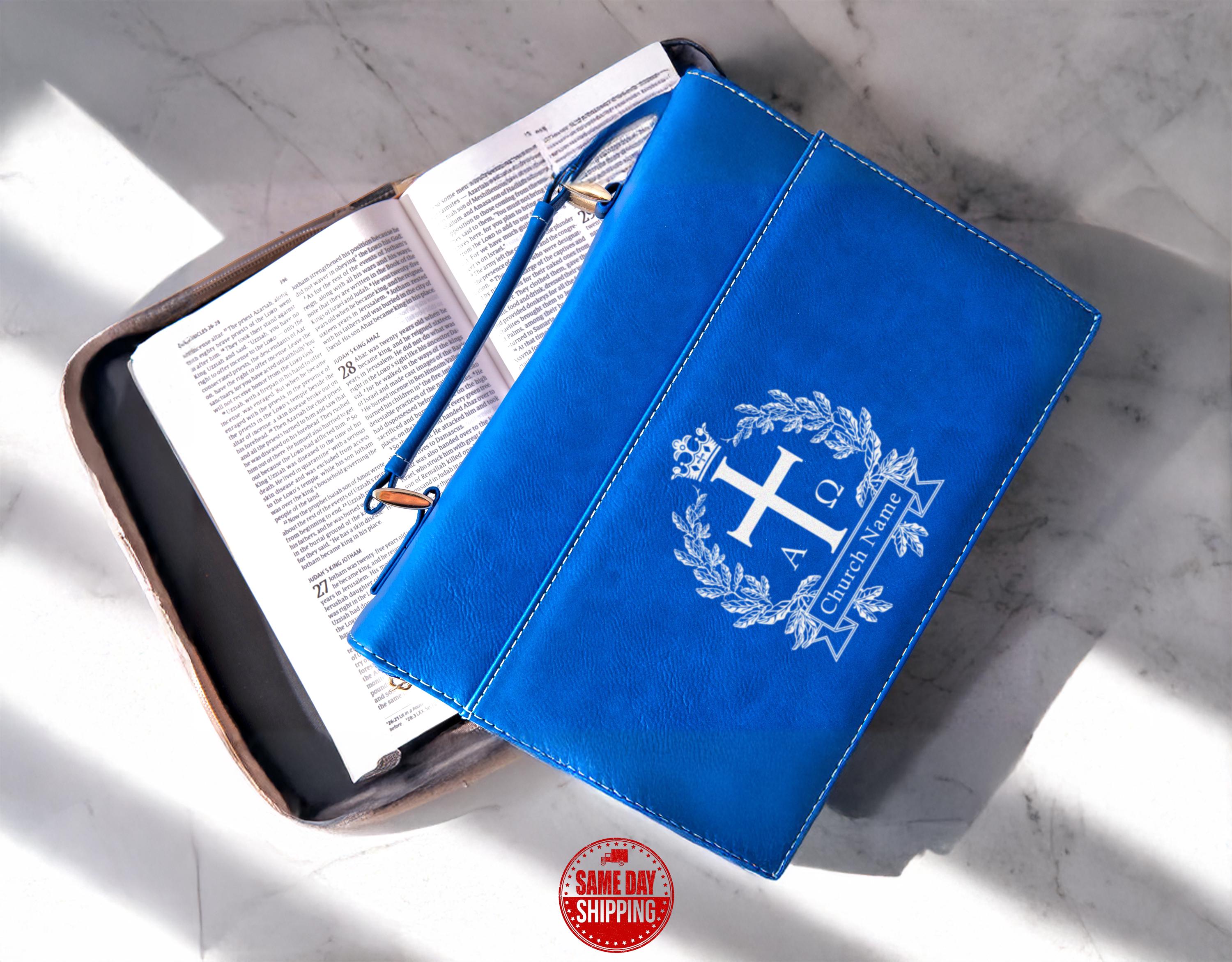 Personalized Bible Cover, Leather Bible Cover, Engraved Bible Cover ...