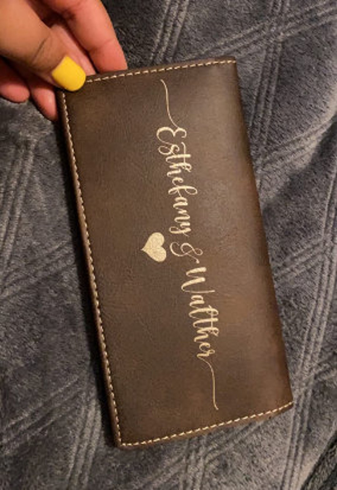 Personalized Checkbook Cover, Leather Checkbook Cover, Men Gift - Etsy