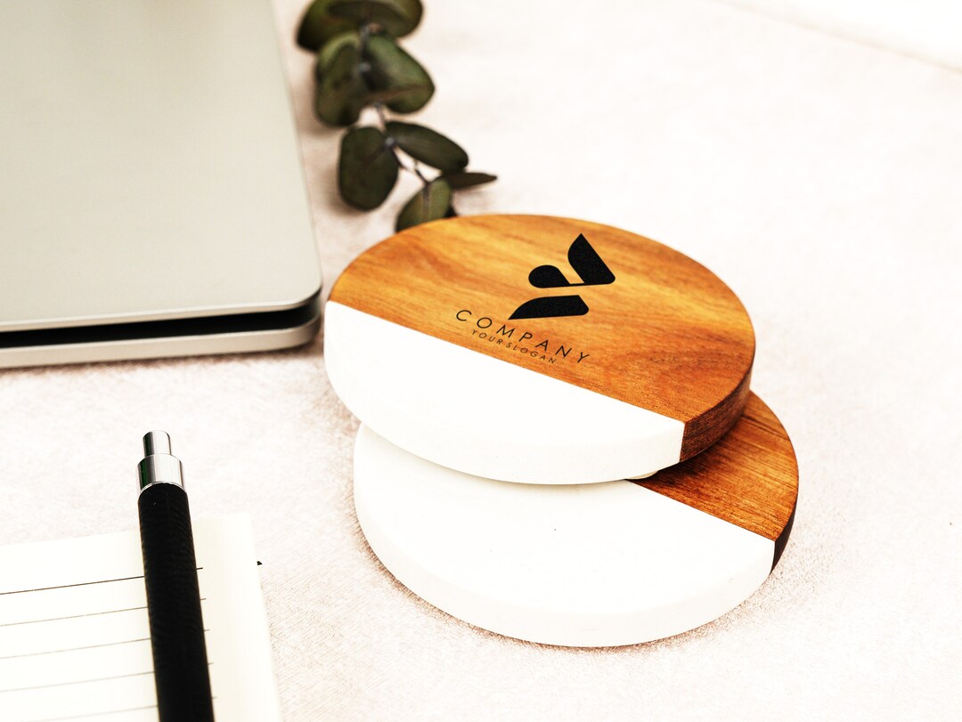 Personalized Coffee Cup Coaster, Marble and Resin Coaster, Custom Cup ...