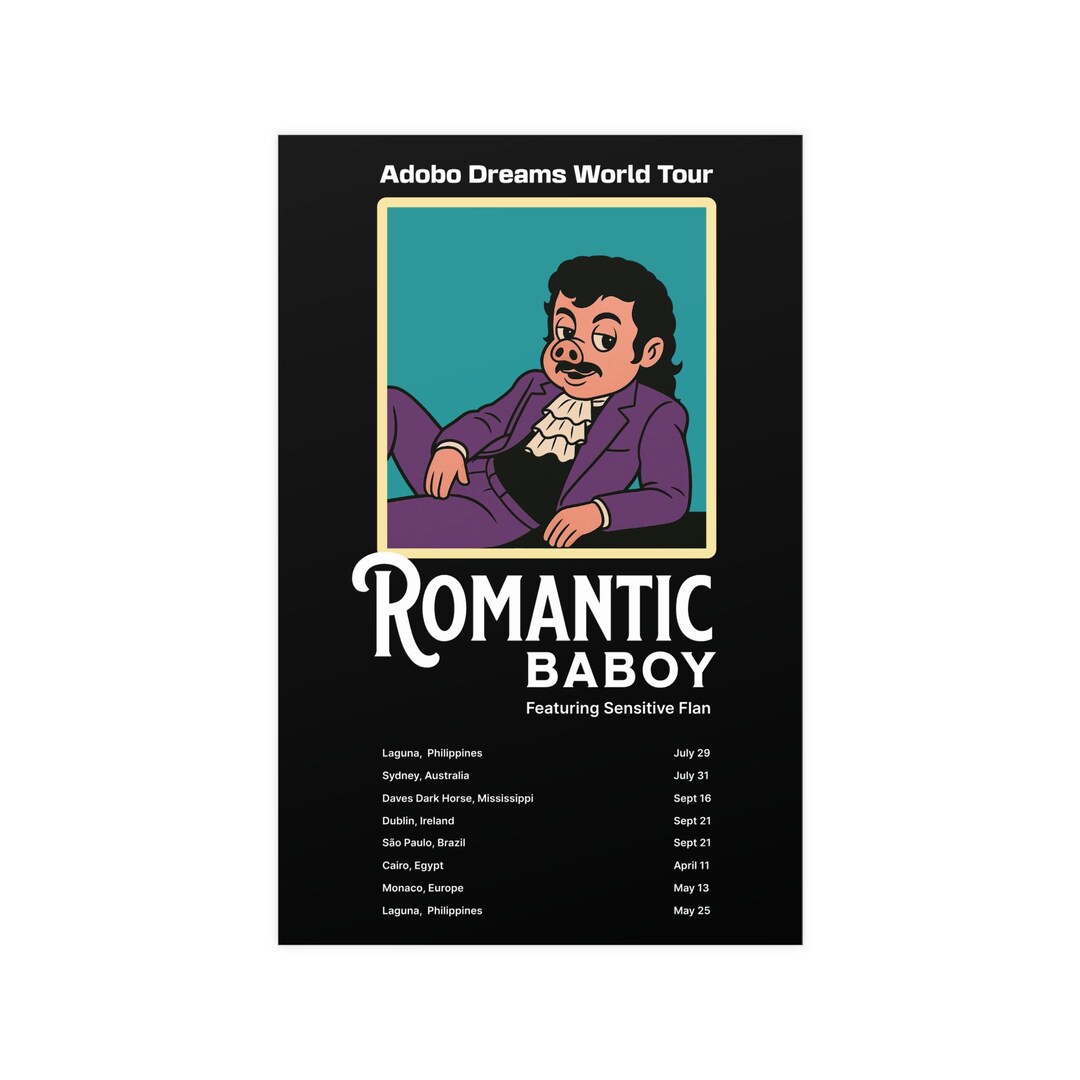 Romantic Baboy Tour Poster - Etsy